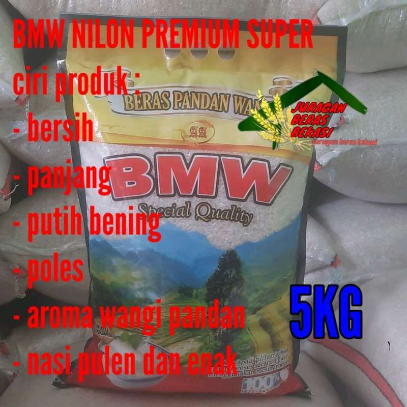 Jual Beras Bmw Nilon Premium Super 5kg Di Seller Juragan Beras Cipinang ...
