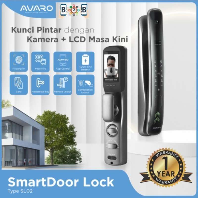 Jual Avaro Smart Door Lock Sl02 With Camera Fingerprint Rfid - Handle Pintu Di Seller Eudora ...