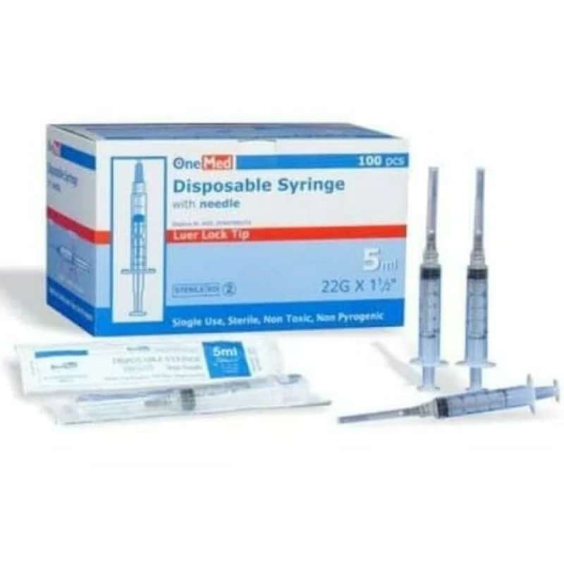 Promo Spuit 5Cc Onemed 5Cc Syringe Onemed 5Ml Jarum Onemed 5Cc Diskon ...