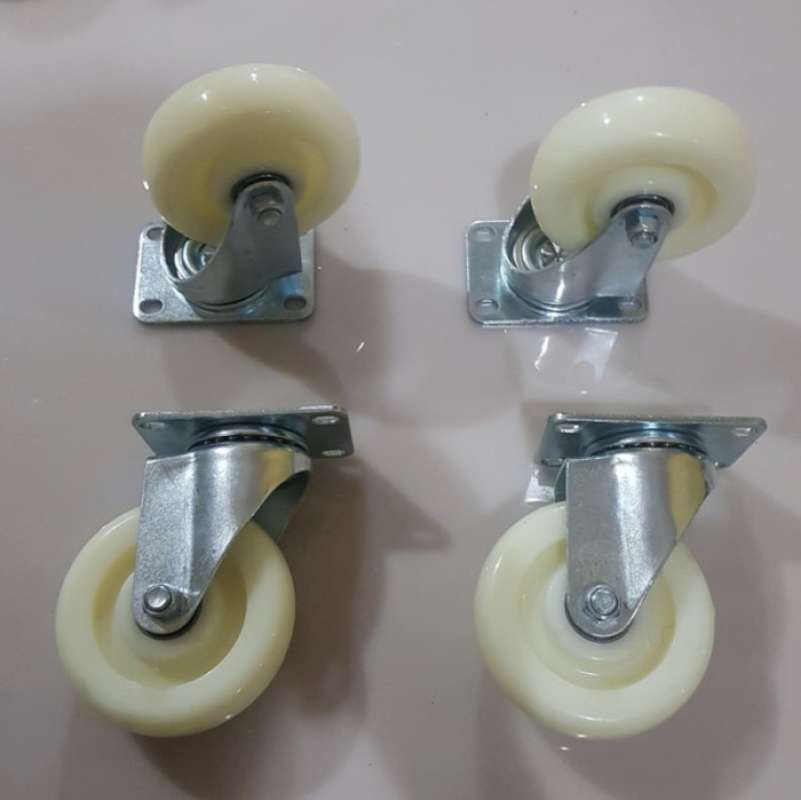 Jual Roda Nilon 4 Inch Hidup Ball Bearing Putar Semua Di Seller Axie ...