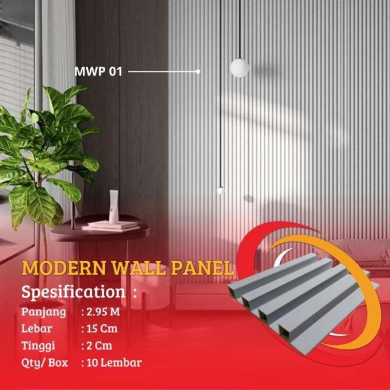 Jual Wpc Wall Panel Modern Kayu Anti Rayap & Air Ukuran 15cm X 2,95m Di ...