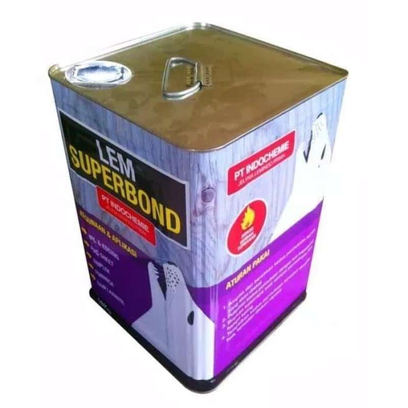 Jual LEM SUPERBOND KUNING (blek 10kg) HPL / SENDAL / KULIT di Seller ...