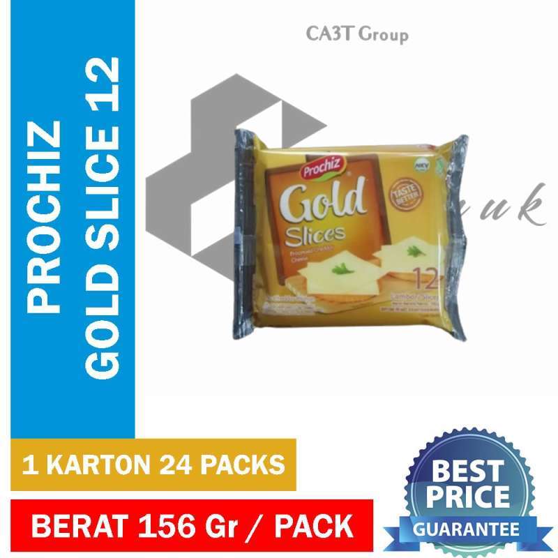 Jual Keju Prochiz Gold Slice 12 Lembar/prochiz Gold Slice 12s Di Seller ...