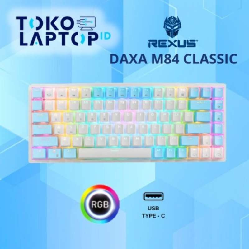 Jual Rexus Daxa M84 Classic Wired Mechanical Gaming Keyboard di Seller ...