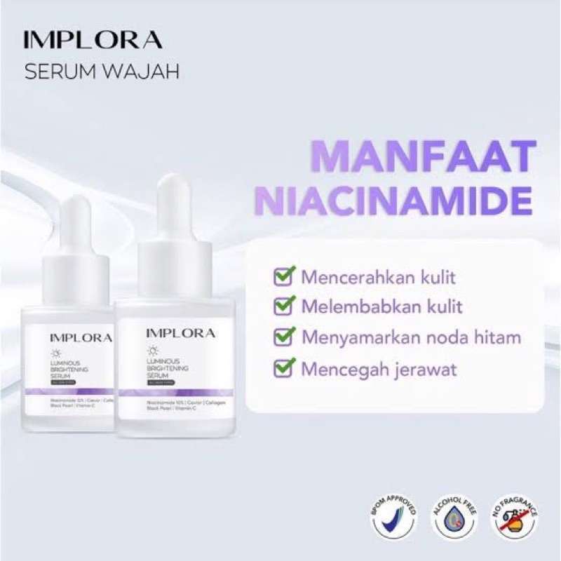 Jual IMPLORA - Implora Luminous Brightening Serum 20ml di Seller ...