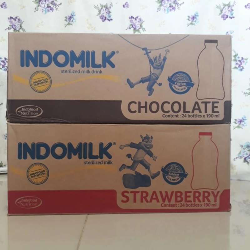 Jual Susu Indomilk Kids Botol 190 Ml Rasa Stroberi (24 Pcs / Dus) Di ...