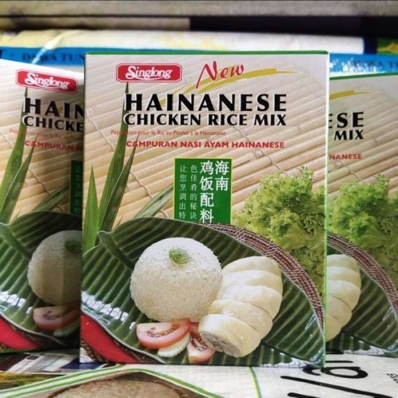 Jual SINGLONG HAINANESE CHICKEN RICE MIX 90gr Bumbu Nasi Ayam Hainam ...