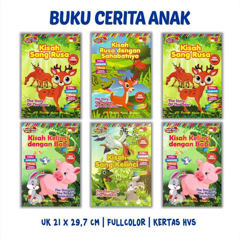 Jual Buku Cerita Anak Bergambar : Kisah Kelinci Dengan Babi / Kisah ...