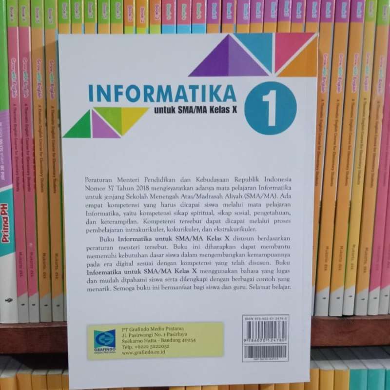 Jual Informatika 1 Sma/ma Kelas X/10 Edisi K13 Revisi. Grafindo Di ...