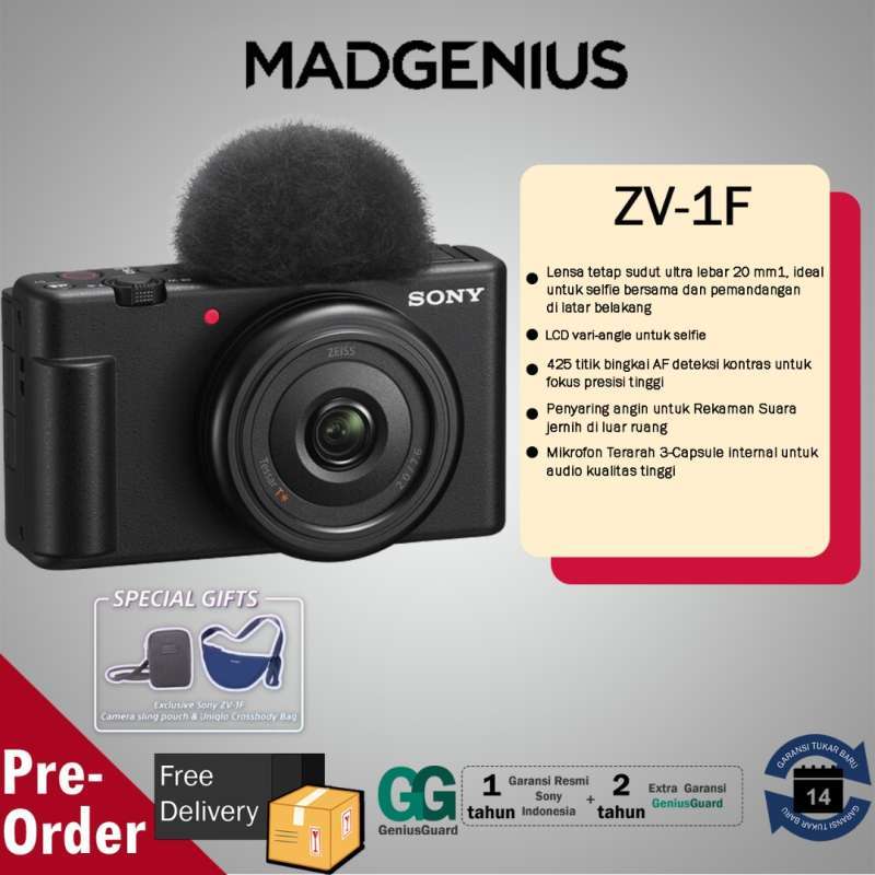 Jual SONY ZV-1F / Sony Original ZV1F / Kamera Digital Sony ZV-1F ...