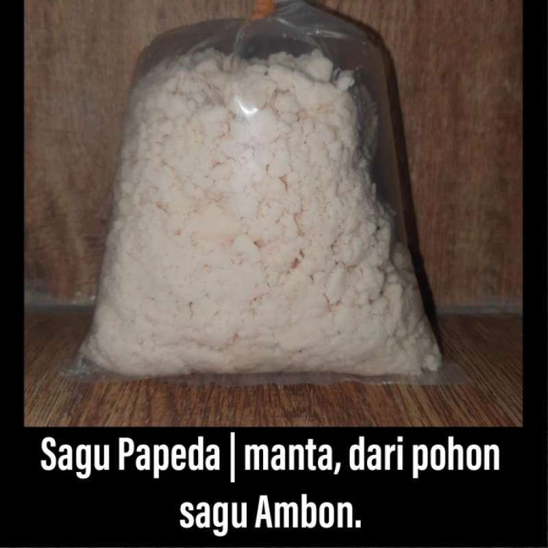 Promo no brand asli sagu manta papeda, 500gr langsung dari pohon sagu ...