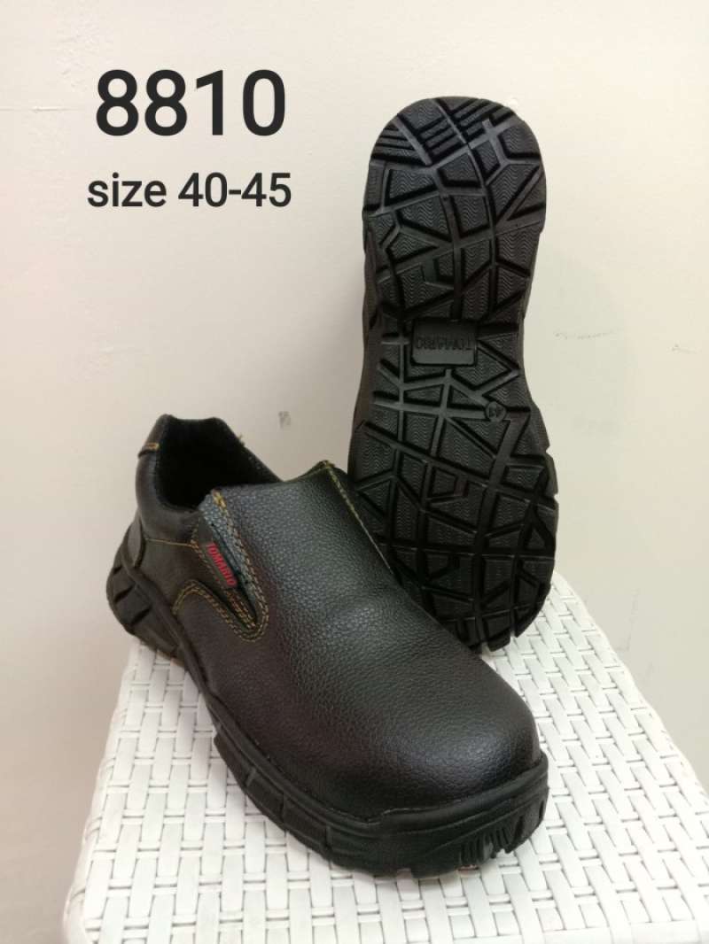 Jual Sepatu Safety Shoes TOMARIO Type 8801 BLACK/TAN MURAH di Seller ...