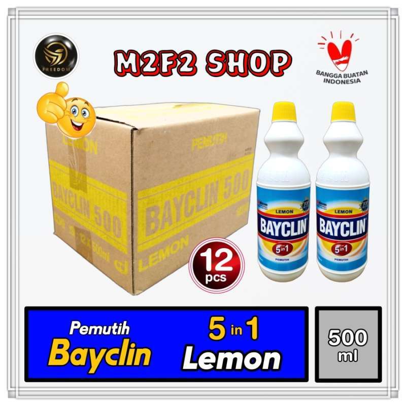 Jual Pemutih Pakaian Bayclin 5in1 Lemon - 500 Ml (kemasan Karton) Di ...