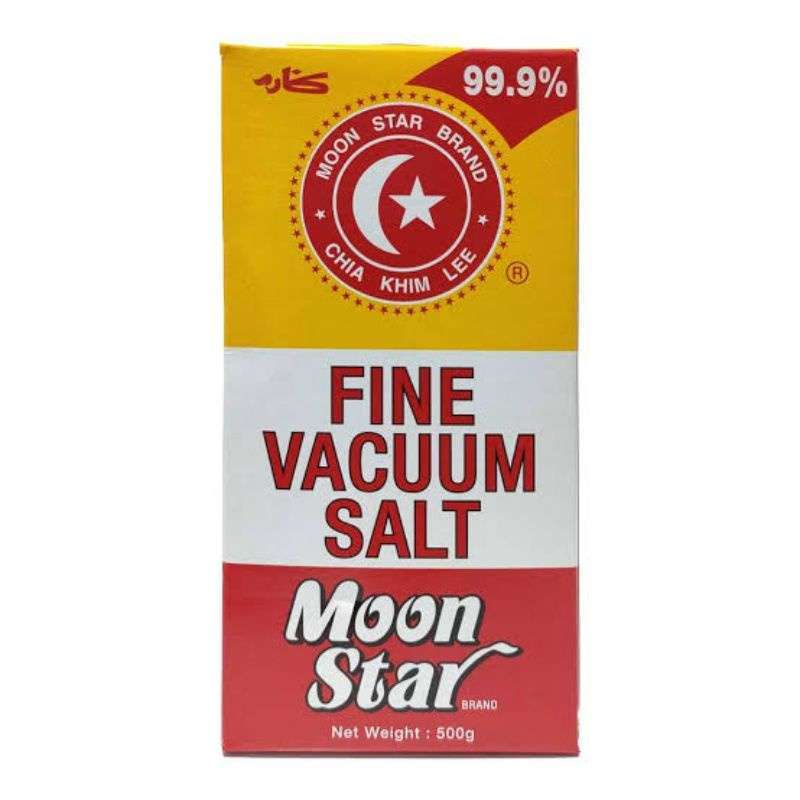 Jual Halal Garam Halus Fine Vacuum Salt 500 G Gr Gram Moon Star Brand ...
