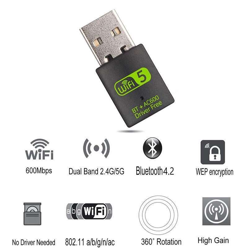 Jual Mini Usb Wifi Transmitter Receiver 600 Mbps Comfast K605 Plug N ...