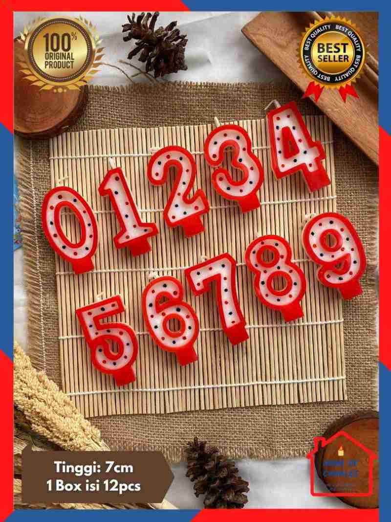 Jual Lilin Angka Ulang Tahun Polkadot / Lilin Ulang Tahun Garuda List ...