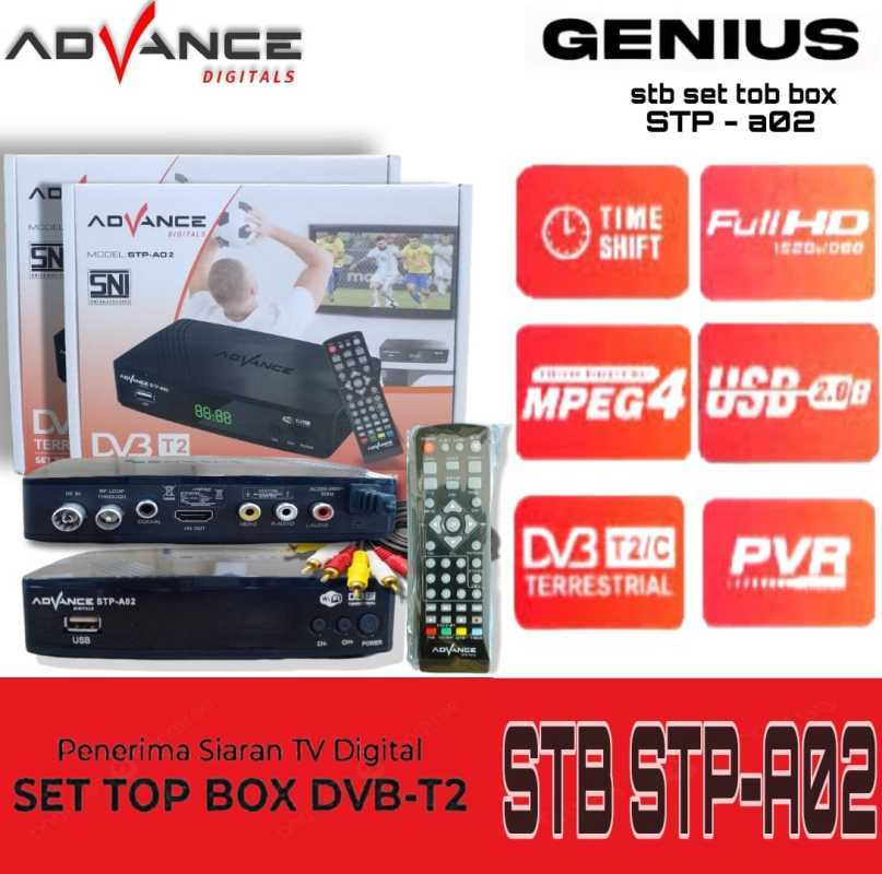Jual Advance Set Top Box Advance Stb Dvb-t2 Stp A02 - Stb Stp-a02 Di Seller Genius Laptop Center ...