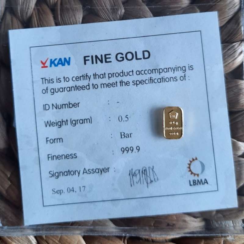 Jual Logam Mulia Emas Antam Retro / Klasik 0,5 gram Berdiri / Portrait ...