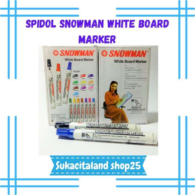 Jual Spidol Snowman Whiteboard Marker 1 Pcs | Alat Tulis Di Seller ...