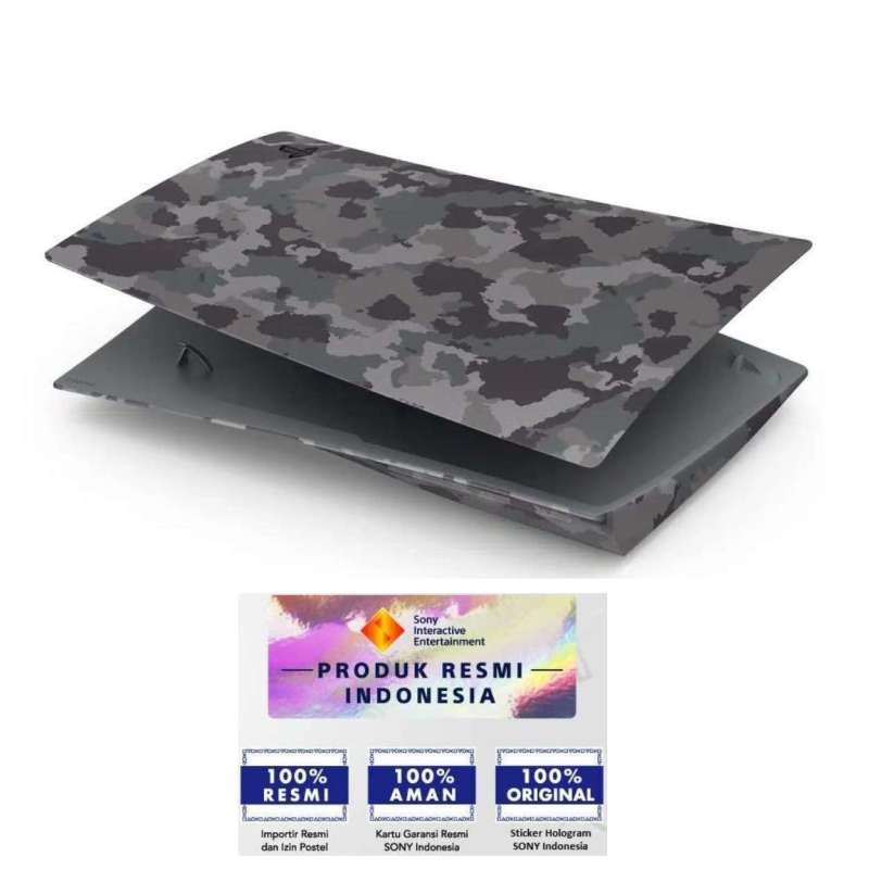 Jual PS5 Playstation 5 Console Covers plate Gray Camouflage di Seller ...