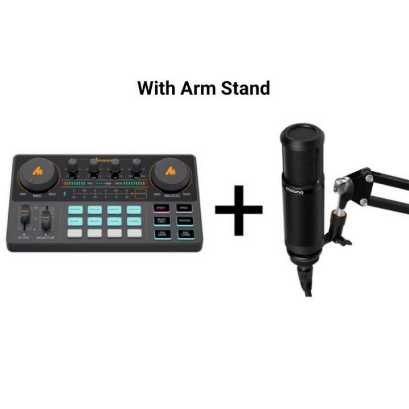 Jual Maono AU-AM200 Podcasting Pack 8 - Portable Podcast Studio Bundle ...