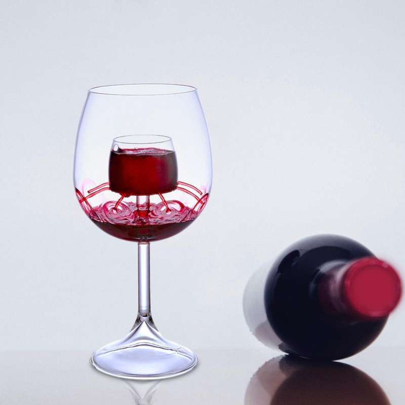 Promo Creative Red Glass Set with Built in Aerator Western Restaurant ...