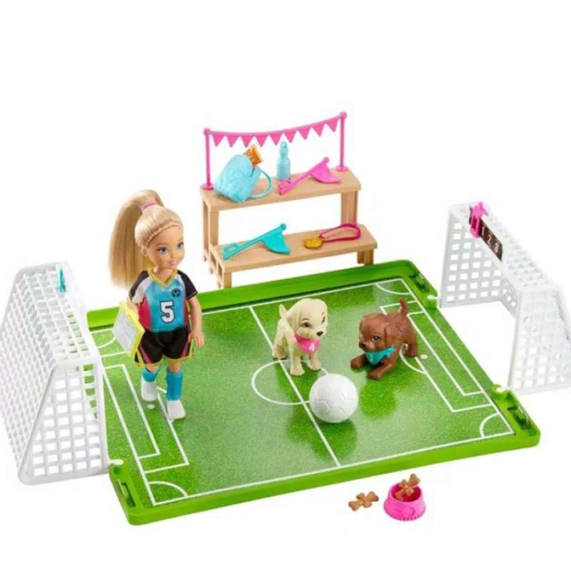 Promo Barbie chelsea soccer playset original mattel Diskon 24% di ...