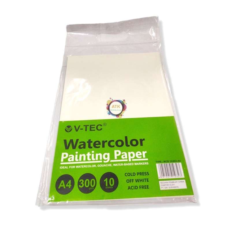 Jual Water Color Painting Paper V-tec Ukuran A4 Wcb 103002 / Kertas ...