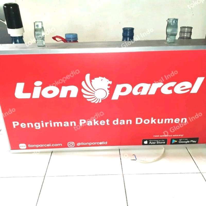 Jual neon box kotak 2 sisi + printing/cut + packing safety Lampu TL AC ...