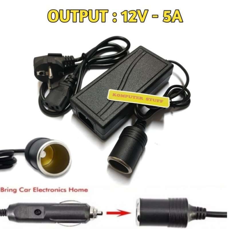 Promo Converter Adaptor Colokan Vacuum Cleaner Mobil 220V AC To 12V DC ...
