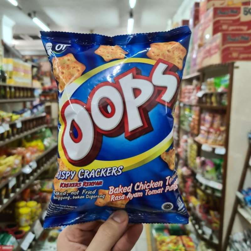 Jual SNACK OOPS CRISPY CRACKERS BAKED CHICKEN TOMATO 45 g di Seller ... Jual SNACK OOPS CRISPY CRACKERS BAKED CHICKEN TOMATO 45 g di Seller ...