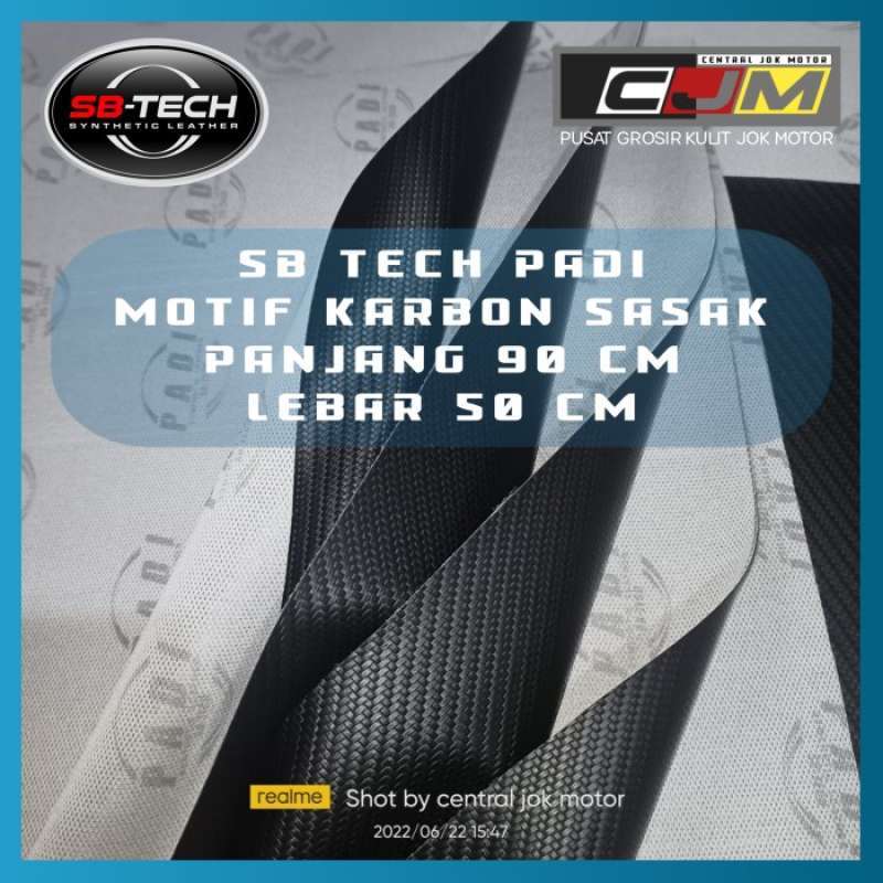 Promo SB TECH PADI - Kulit Jok Motor Polos Motif KARBON SASAK - 90cm 50cm Diskon 50% di Seller ...