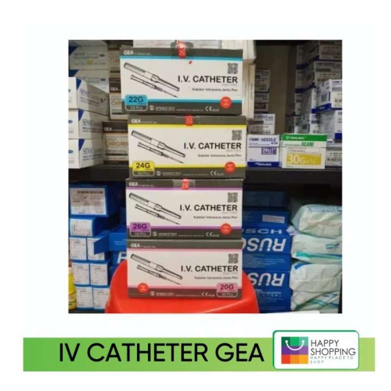 Promo GEA IV abocath iv catheter GEA jarum infus 24 26 22 20 Diskon 29% ...