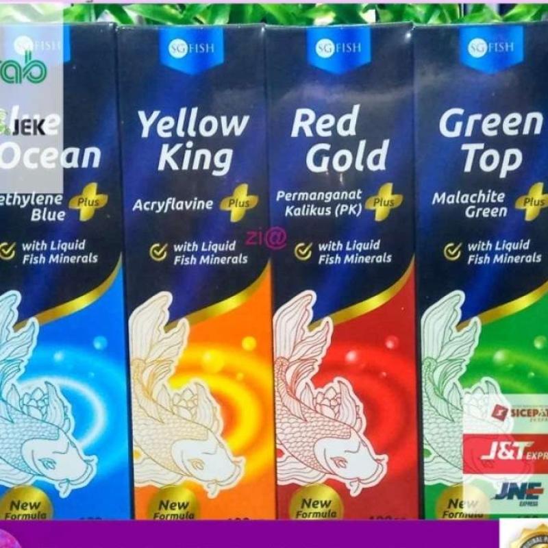 Jual Sg Liquid Fish Mineral Blue Yellow Red Green 100 Ml Obat Ikan ...