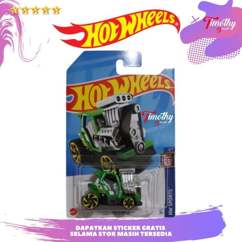 Jual Hot Wheels Teed Off 2 Hijau Silver Cap Engine Timothy Diecast Di ...