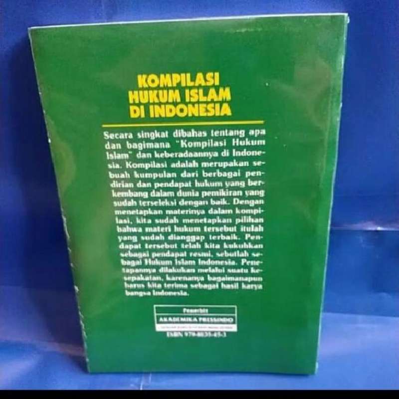 Jual Buku Kompilasi Hukum Islam Di Indonesia H.abdurrahman,sh Di Seller Toko Buku Abc Medan ...