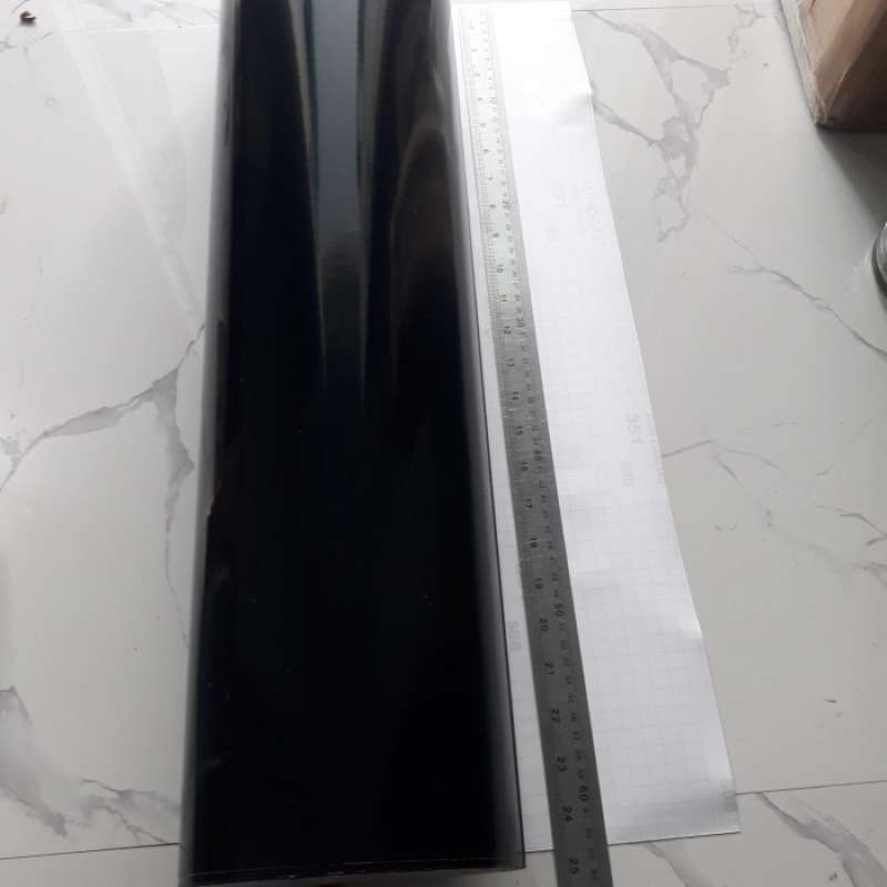 Promo STICKER HITAM GLOSS LEBAR 60CM Diskon 50% di Seller Sunkissweet ...