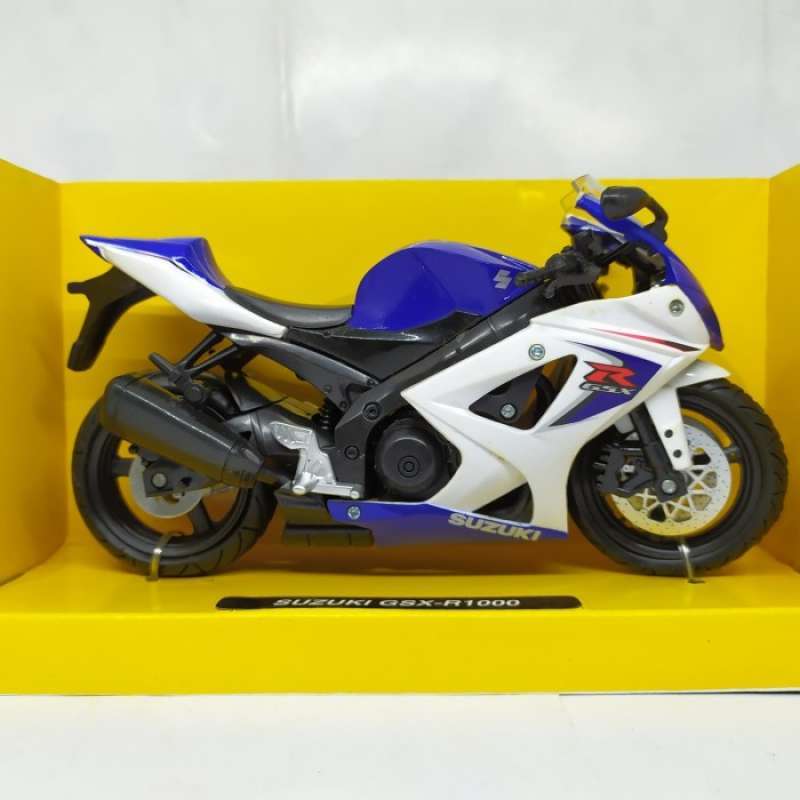 Promo Miniatur Diecast Motor Suzuki GSX R1000 Sport Newray Skala 1:12 ...