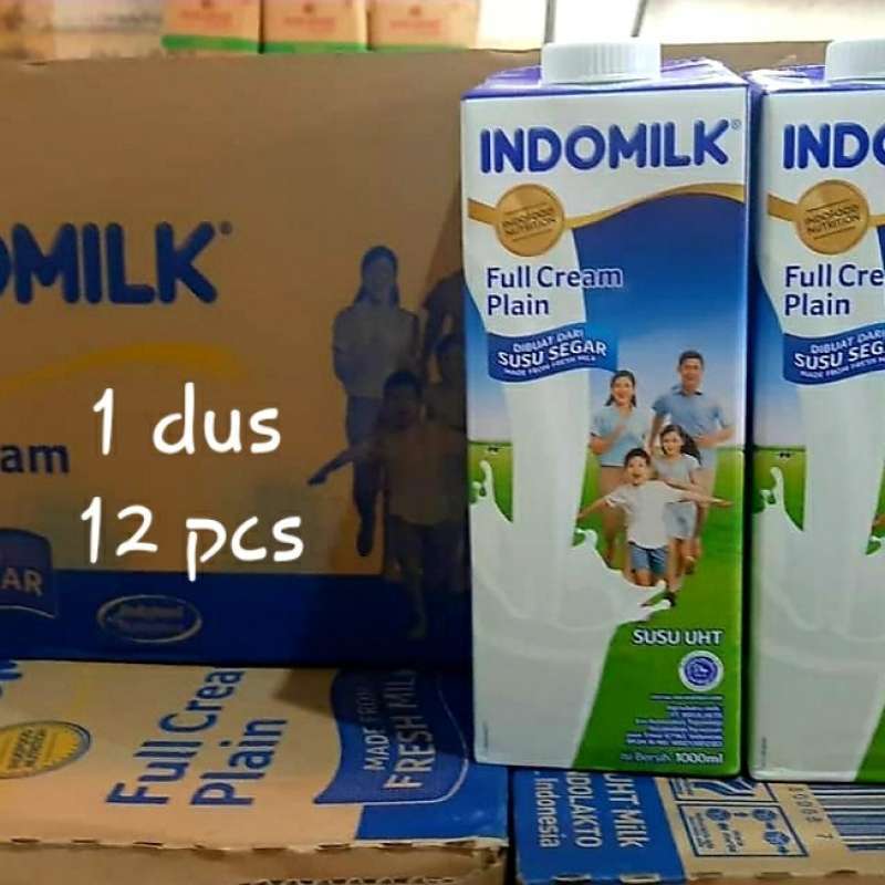 Jual Susu Uht Indomilk Full Cream 12 Pcs Termurah - Harga Grosir ...