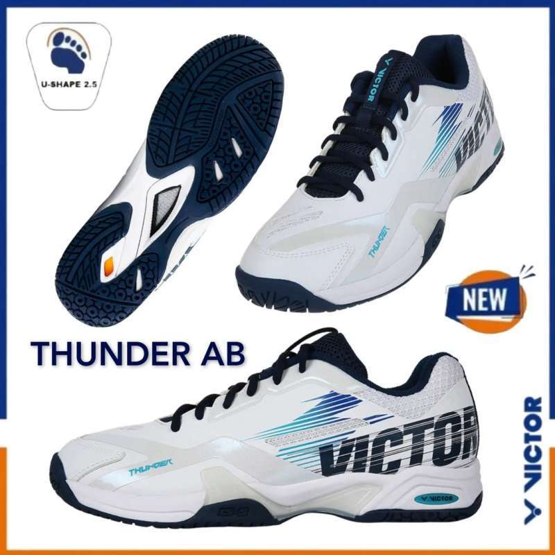 Jual Sepatu Badminton Victor Thunder AB Brilliant White Blueprint ...