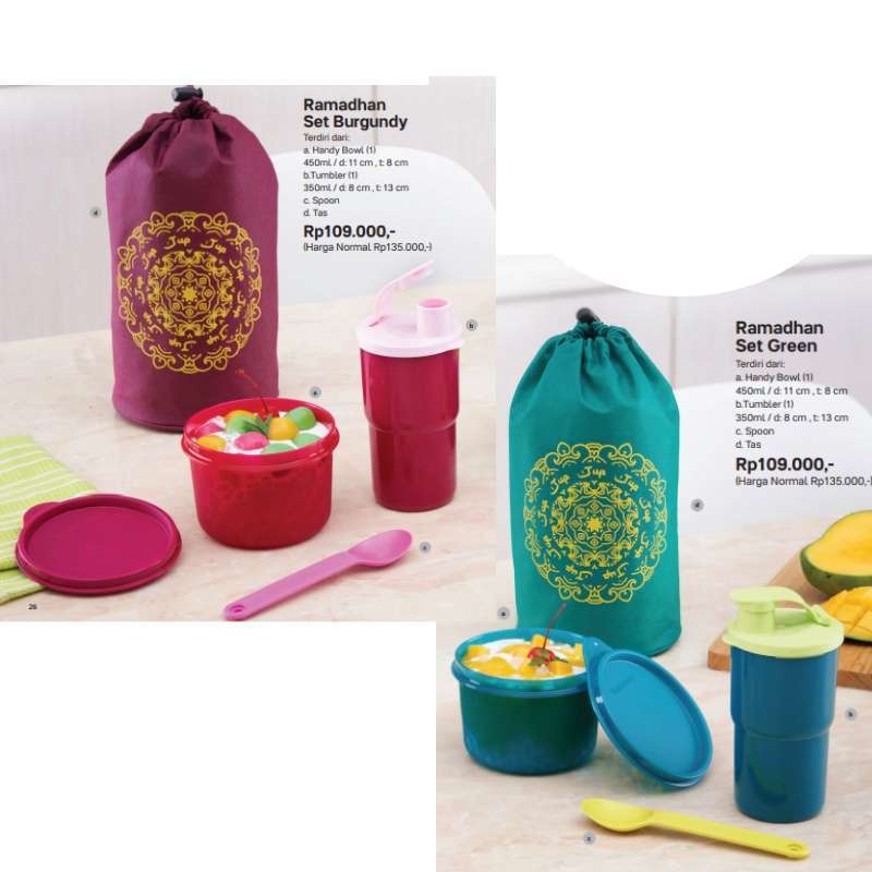 Jual Ramadhan Set Bargunduy dan Green Tupper..ware Buka Puasa dan Sahur ...
