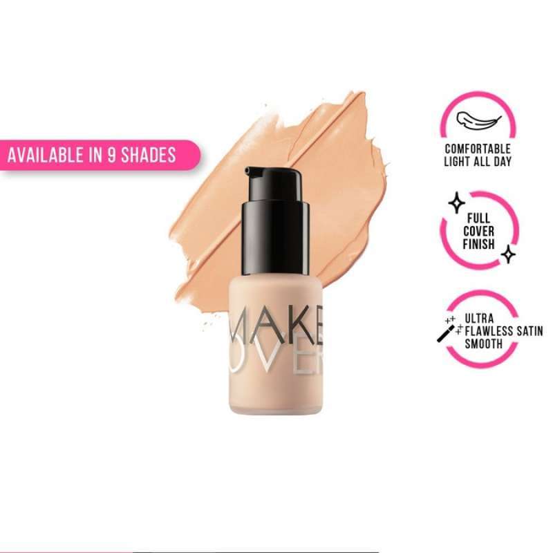 Jual MAKE OVER Ultra Cover Liquid Matte Foundation 33 ml - Matte ...