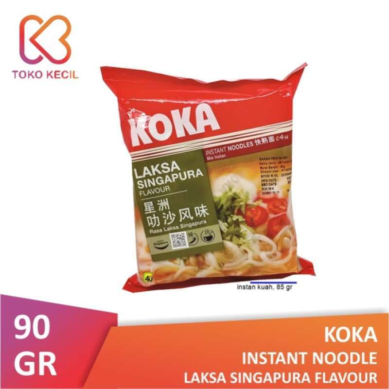 Jual Koka Instant Noodle Laksa Singapura Flavour 90gr di Seller Toko ...