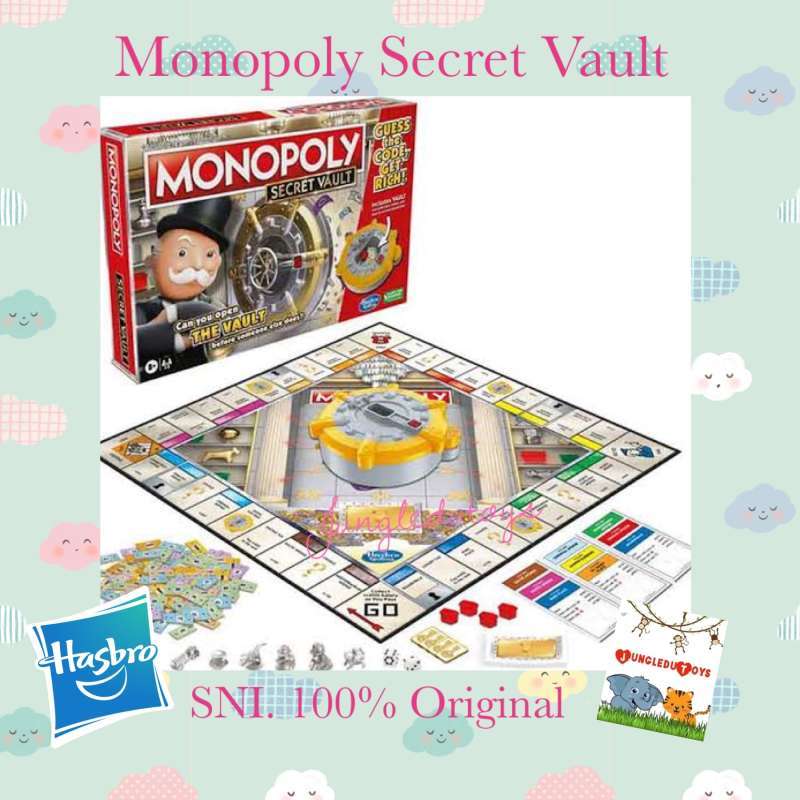 Jual Hasbro Monopoly Secret Vault Board Game Original Mainan Keluarga ...