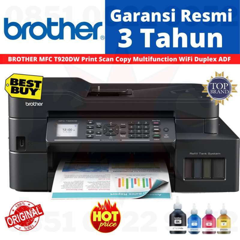 Jual BROTHER MFC T920DW Print Scan Copy Multifunction WiFi Duplex ADF ...