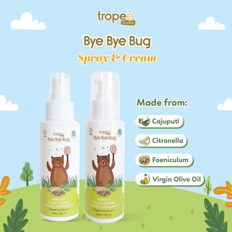 Promo Tropee Bebe Bye Bye Bug Cream 100ml Diskon 25% Di Seller Tropee ...