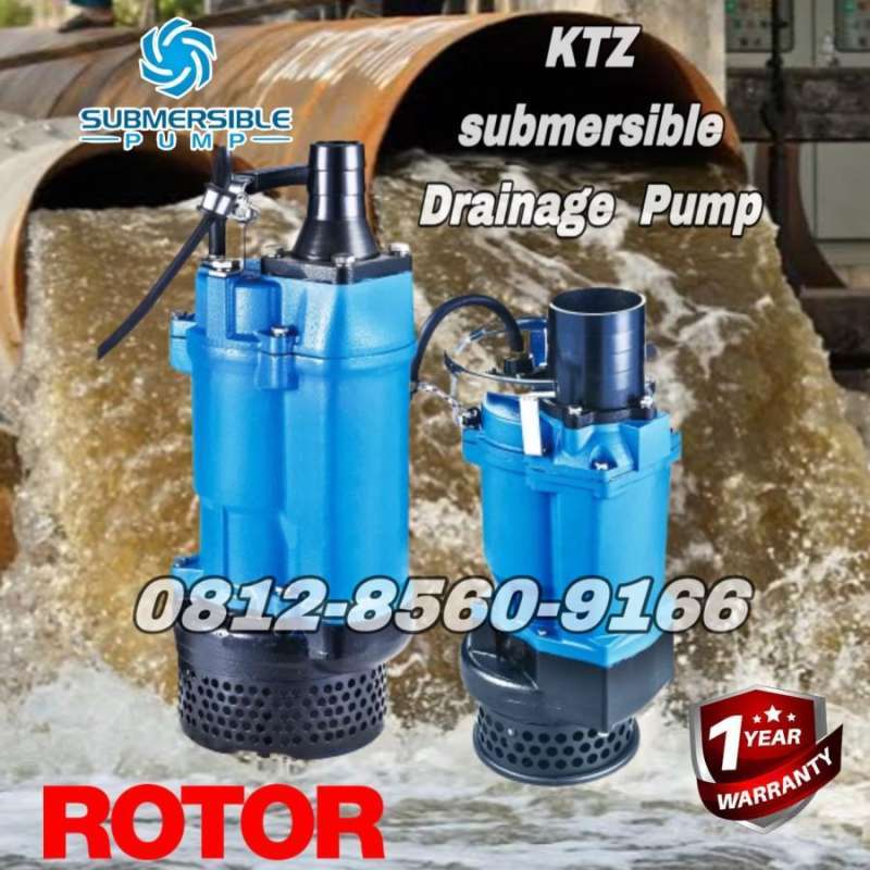 Jual Pompa Celup Air Kotor Submersible Rotor KTZ 35.5 Dewatering Lumpur ...