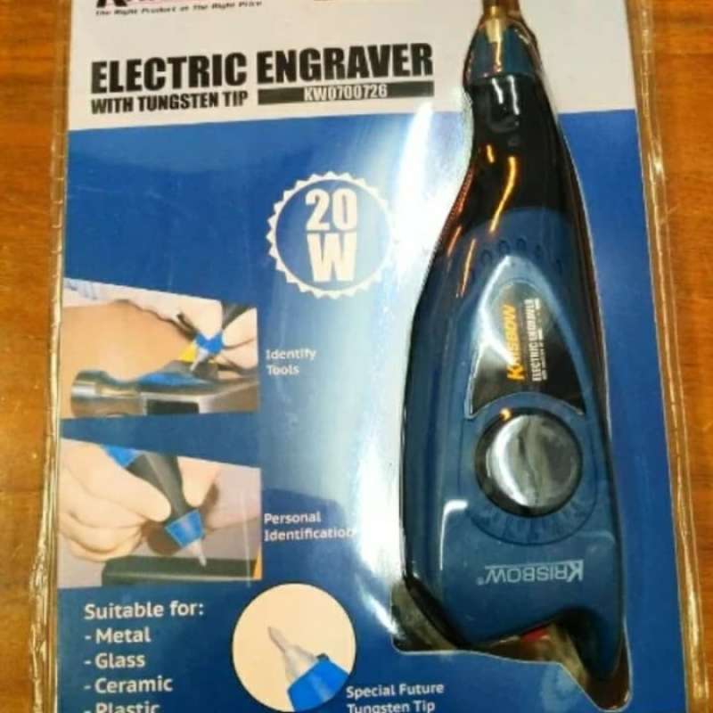 Promo Krisbow Engraver 20 Watt Alat Ukir Listrik Biru Diskon 23% di ...