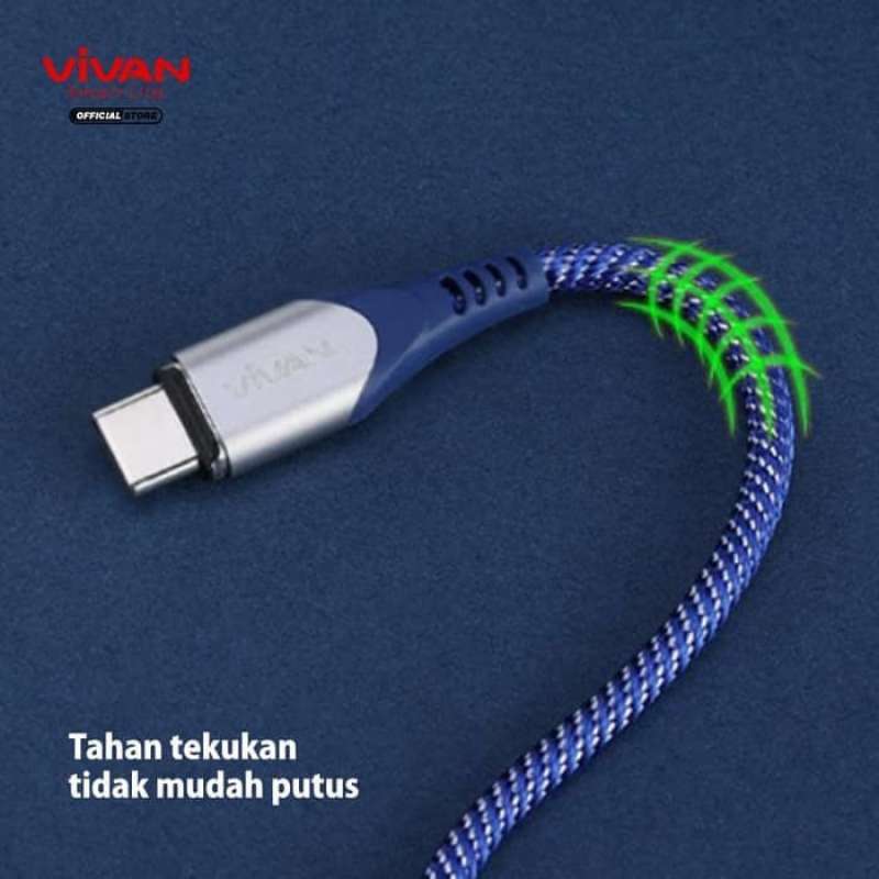 Jual Vivan Mgc100 Usb-c Cable Magnetic 2.4a Type C Data Cable Android ...