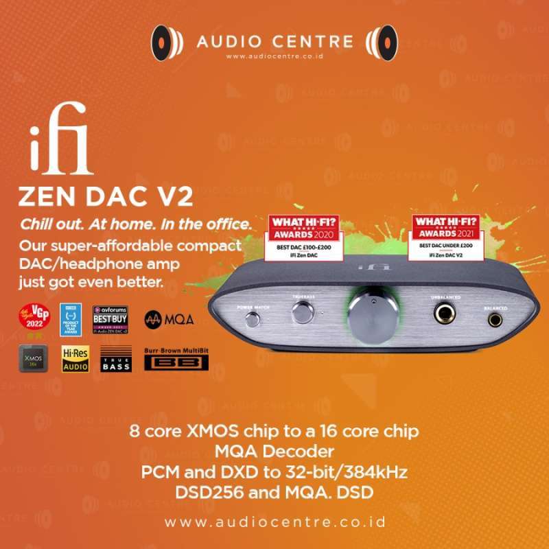 Jual Ifi Zen DAC V2 Digital Analog Converter Compact DAC/Headphone amp di Seller Audio Centre ...